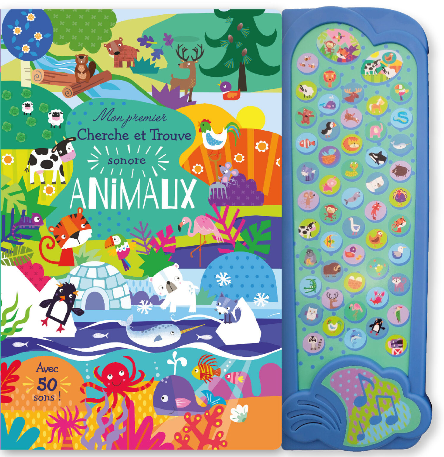 Mon premier cherche et trouve sonore - Animaux - Éditions 123 Soleil